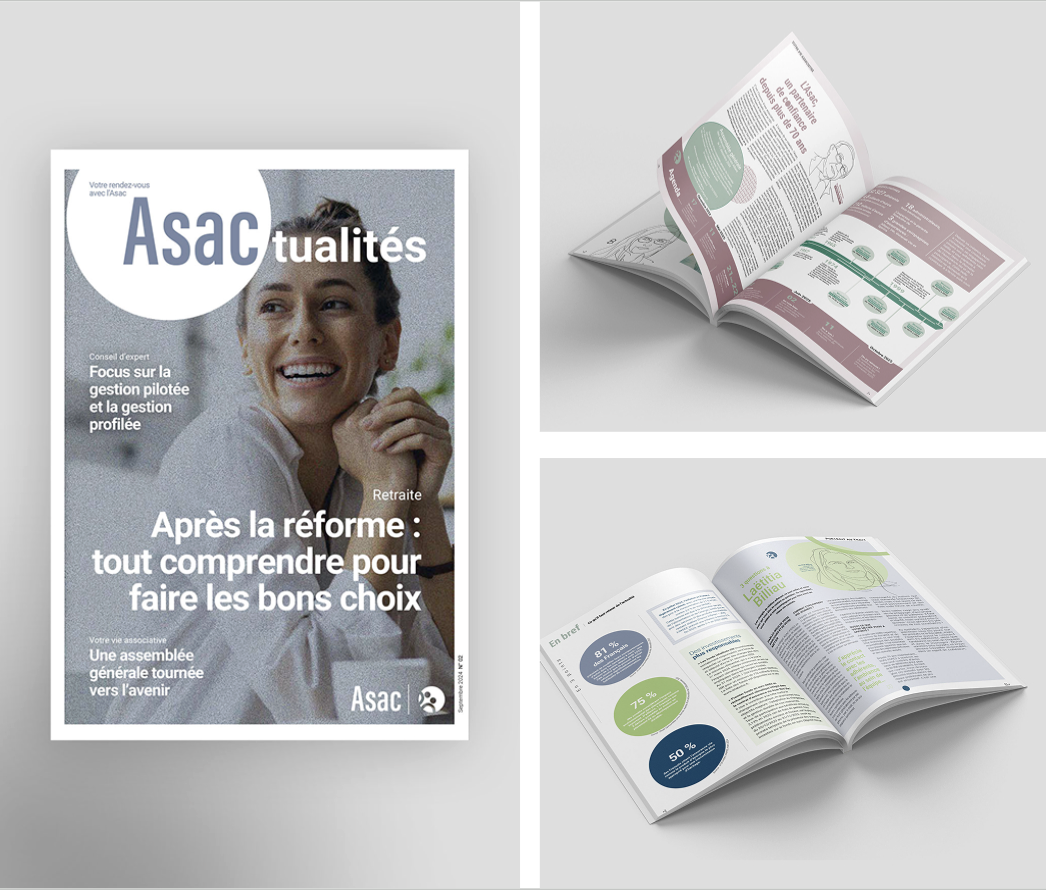Refonte et réalisation du magazine trimestriel - Asac - dps - agence ...